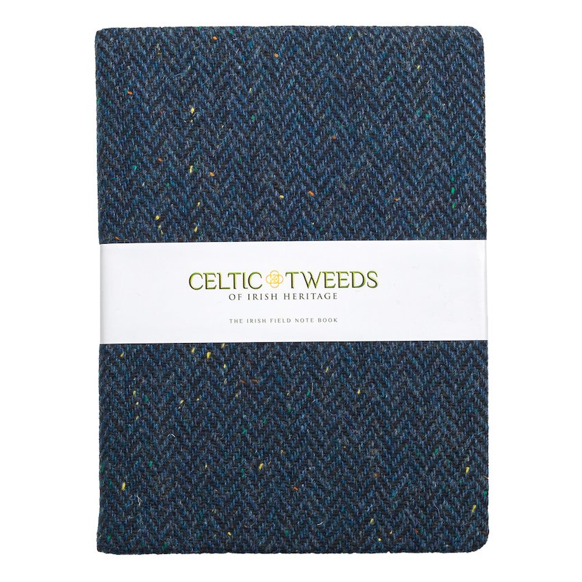 Blue A4 Tweed Notepad - Authentic Irish Souvenir – Celtic Tweed