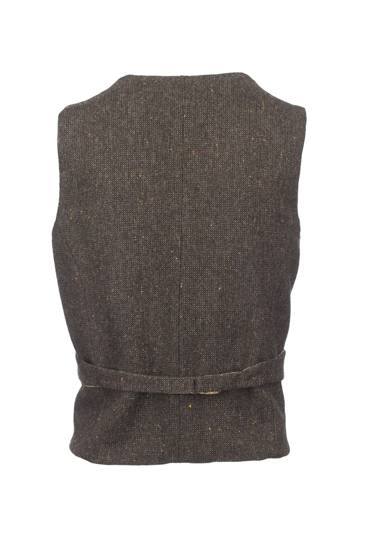 Oscar Wilde Brown Hopsack Tweed Waistcoat – Made in Ireland Vest ...